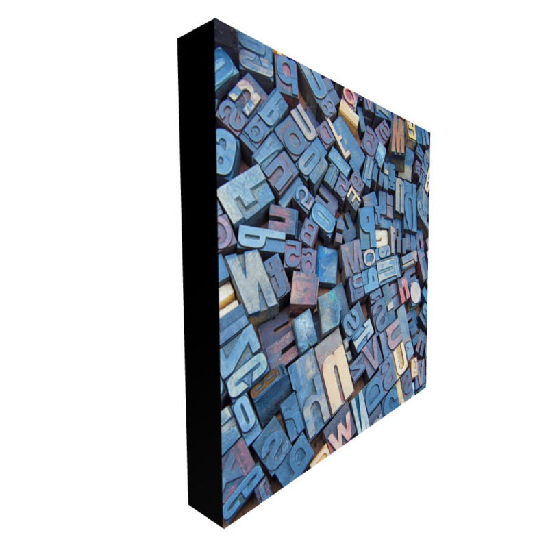 Type 12 x 12 Canvas - Artwork Salad | An Eclectic Mix of Artwork.