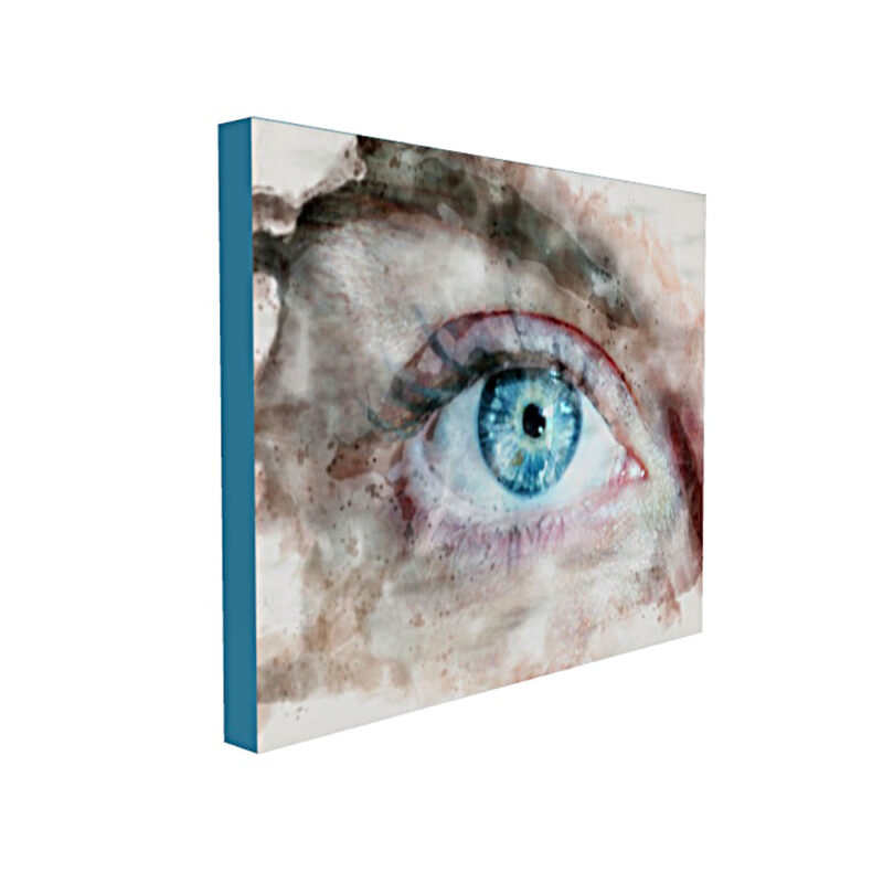 Blue Eye Watercolor 16 x 20 - Artwork Salad | A Mix of Artwork on Canvas